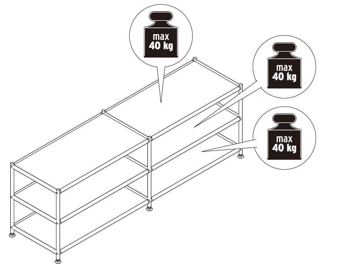 Metal Low Rack Grey – Simplink